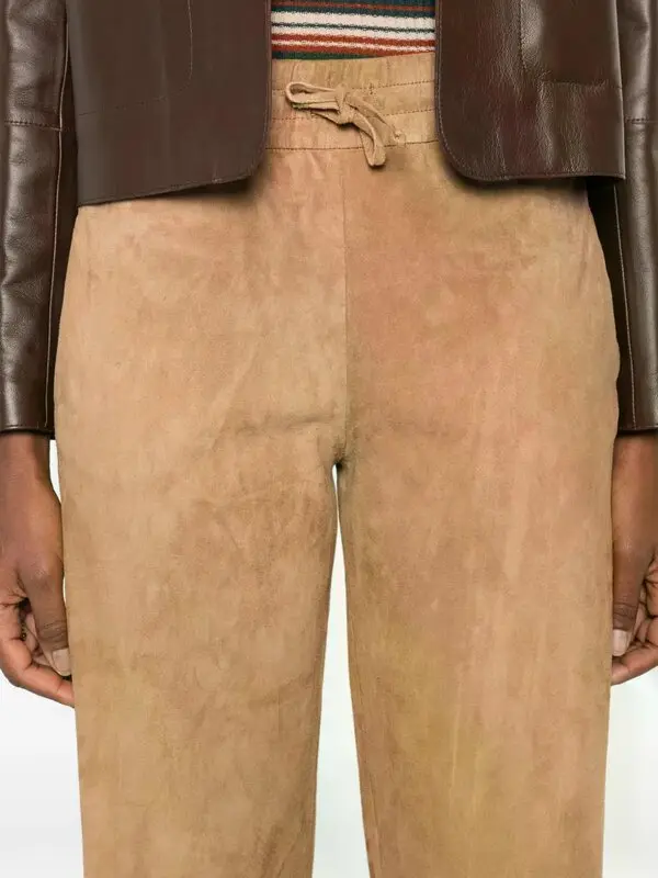 ARMA Blair Leather Trousers - Brown