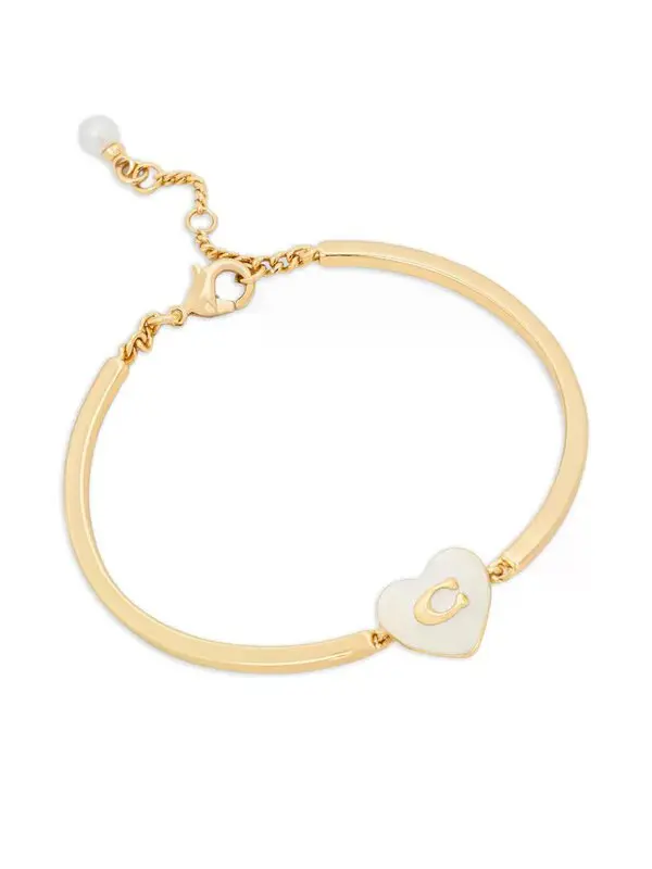 Coach Heart Charm Bracelet - Gold