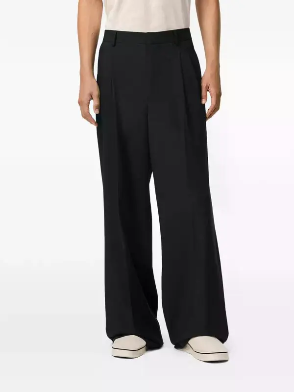 AMI Paris Low Waist Wide Trousers