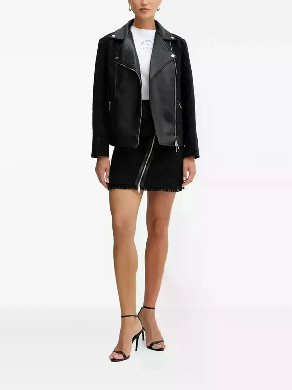 Karl Lagerfeld Zipped Logo-plaque Jacket