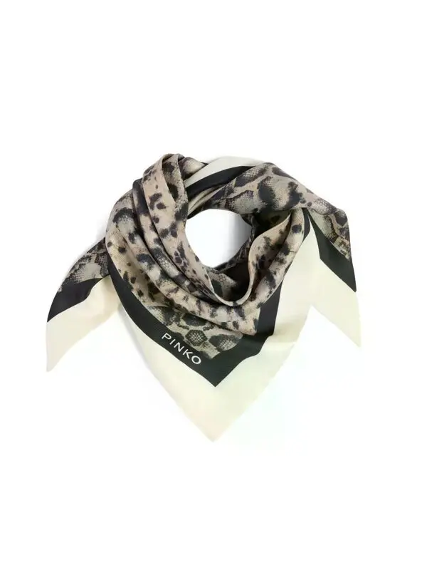 Pinko Animal-print Scarf