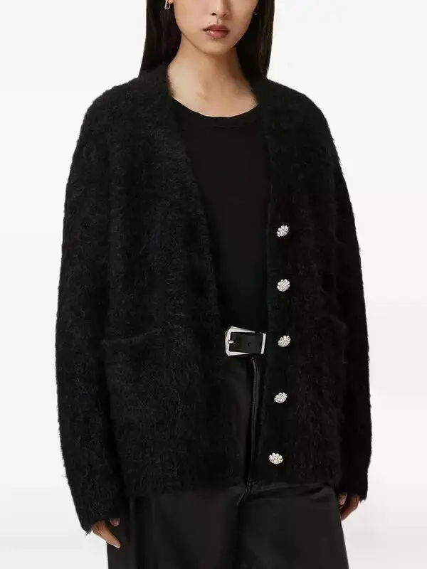ALLSAINTS Rubi Button Cardigan - Black