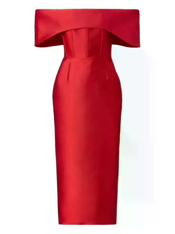 ARAFTU Off-shoulder Midi Dress