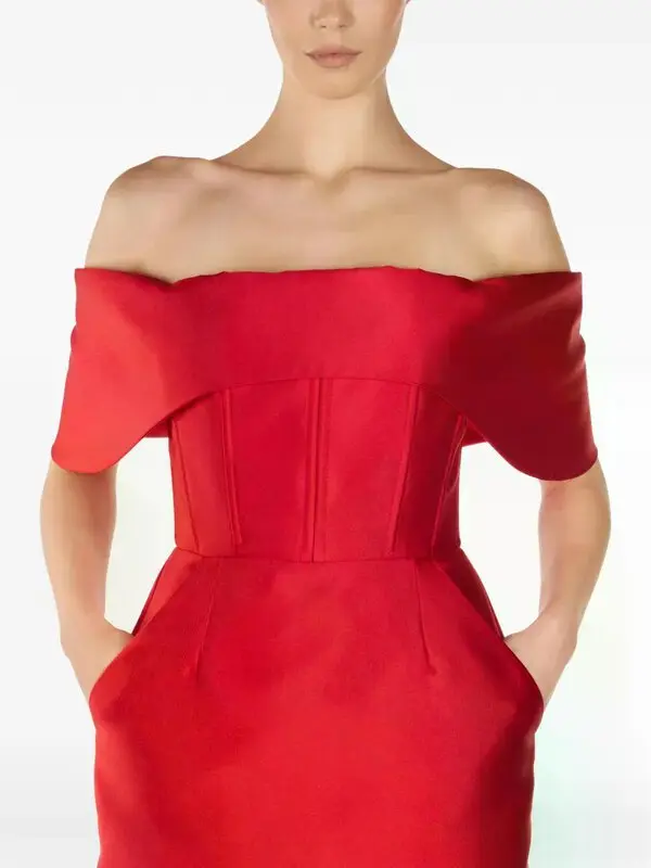 ARAFTU Off-shoulder Midi Dress