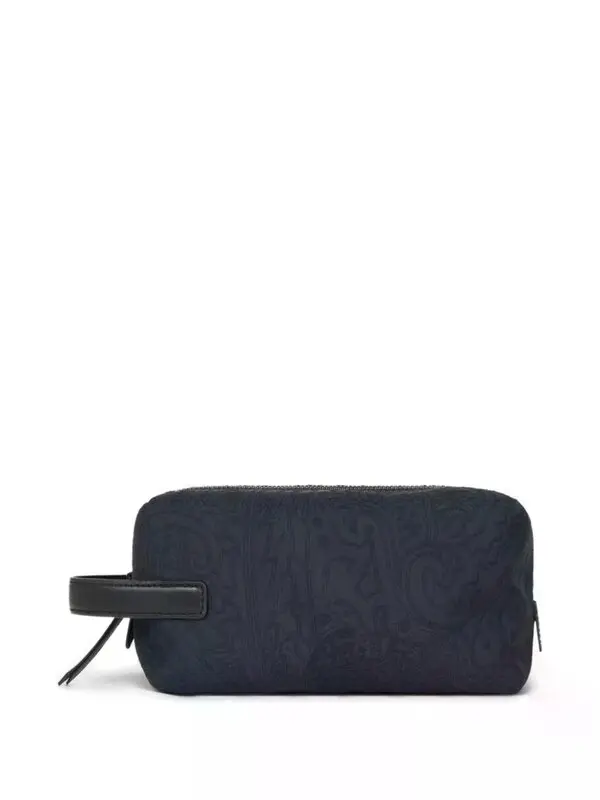 Etro Jacquard Wash Bag - Blue