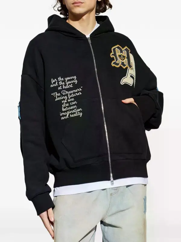 Amiri Logo-appliqué Full-zip Hoodie