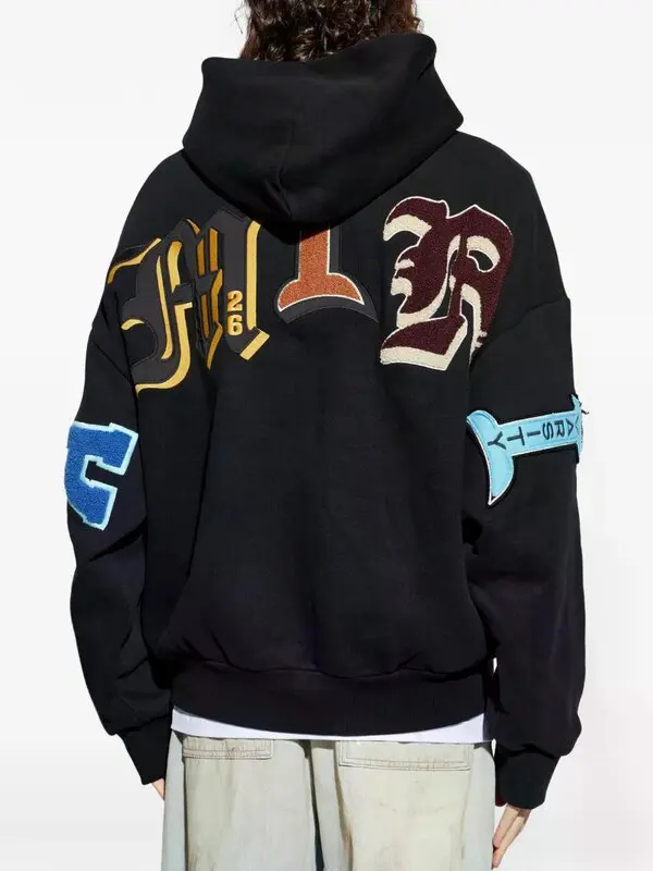 Amiri Logo-appliqué Full-zip Hoodie