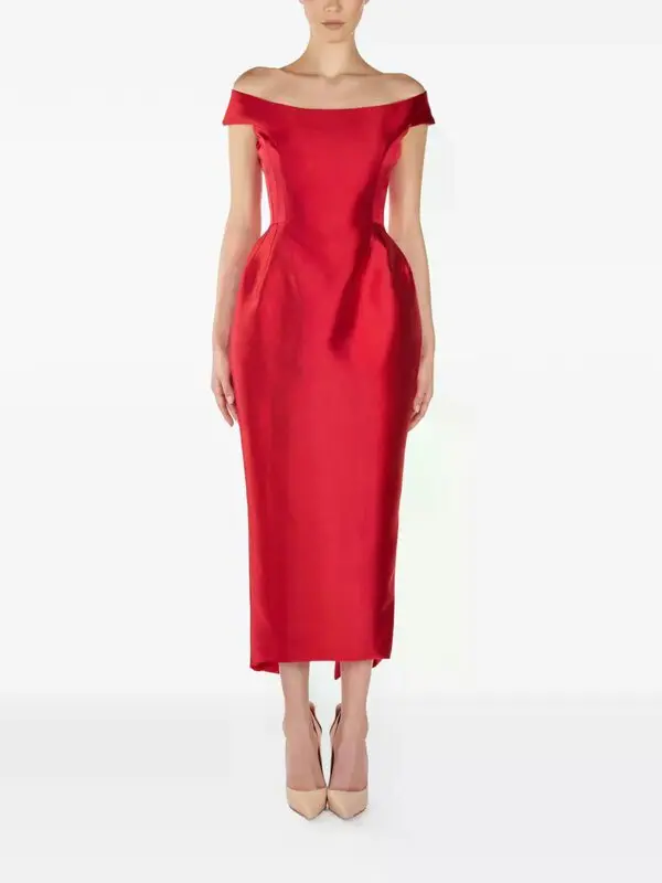 ARAFTU Off-shoulder Midi Dress