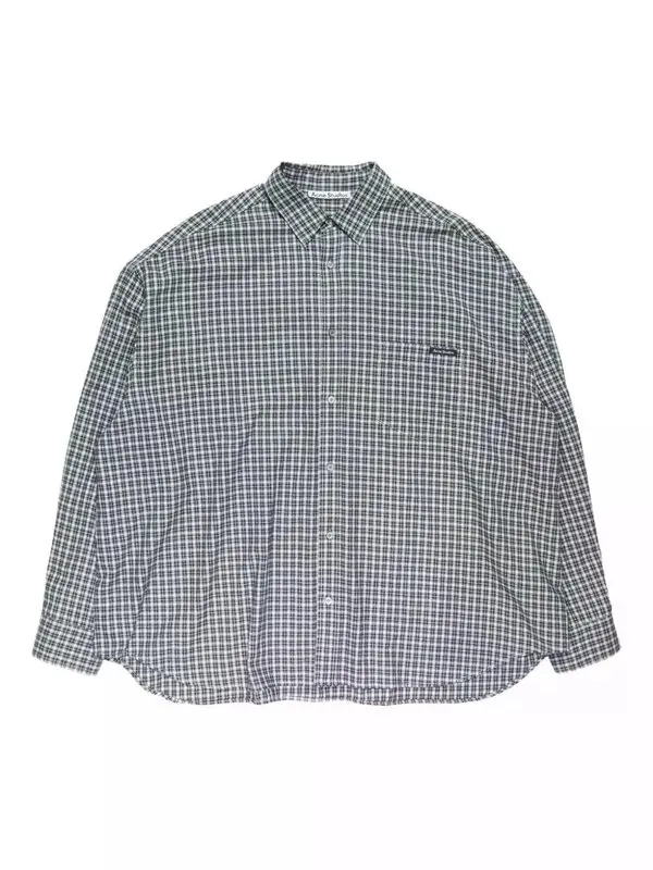 Acne Studios Checked Shirt - Grey