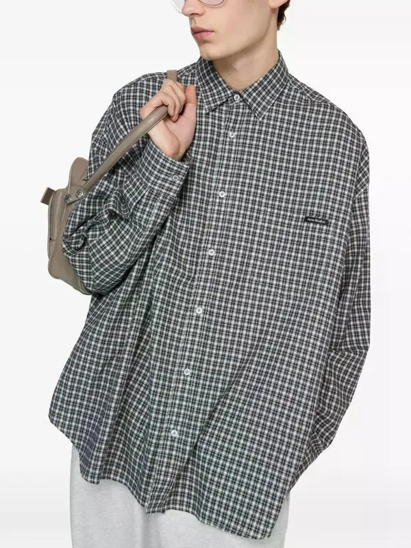 Acne Studios Checked Shirt - Grey