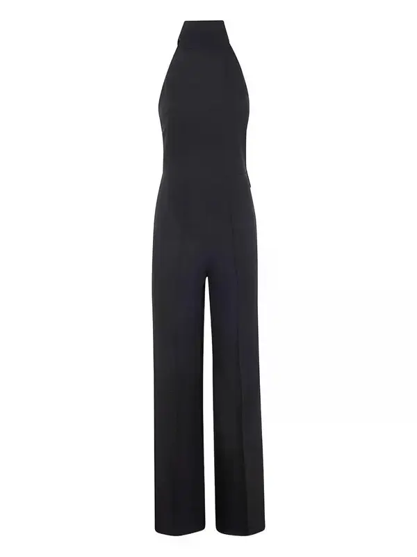 DRHOPE Sleeveless Halter-neck Jumpsuit - Black