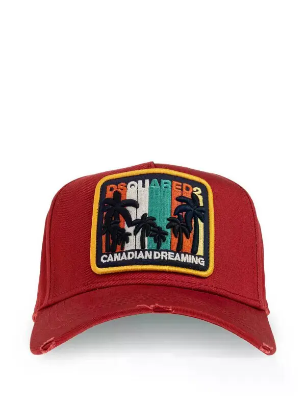 Dsquared2 Embroidered Baseball Cap - Red