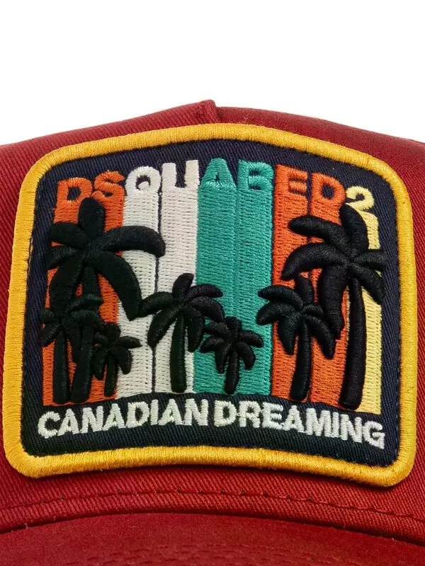 Dsquared2 Embroidered Baseball Cap - Red