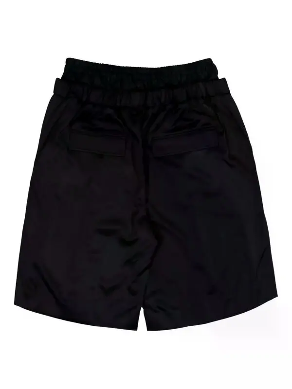 MARINE SERRE Waisted-detail Draped Shorts
