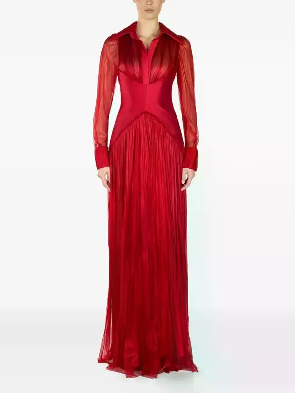 ARAFTU Pleated Maxi Dress