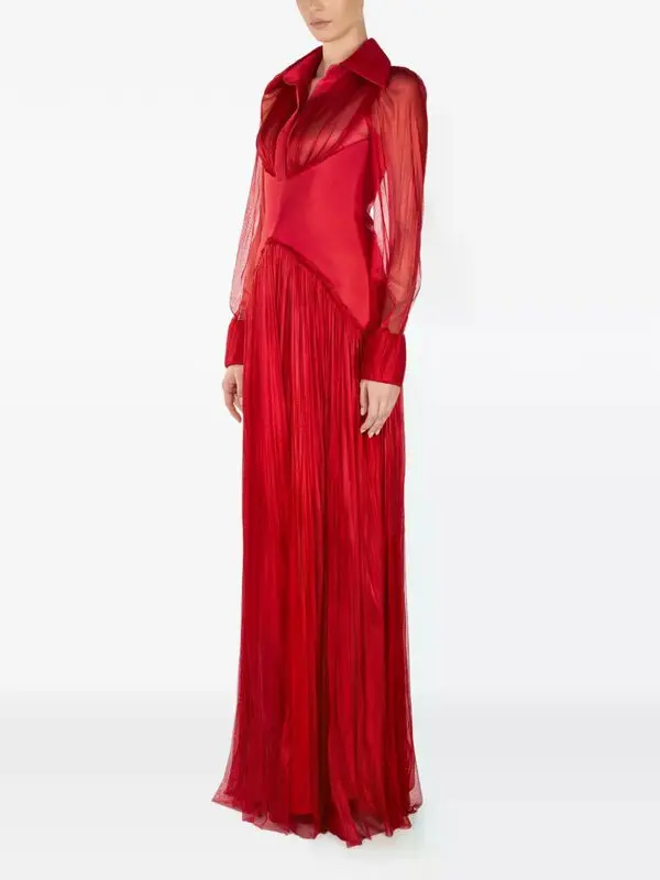 ARAFTU Pleated Maxi Dress
