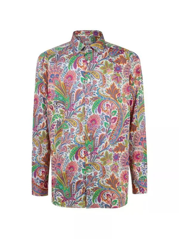 Etro Paisley-print Long-sleeve Shirt - White