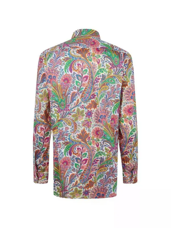 Etro Paisley-print Long-sleeve Shirt - White