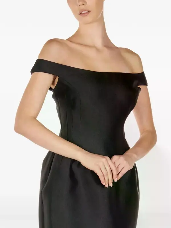 ARAFTU Embellished Off-shoulder Midi Dress