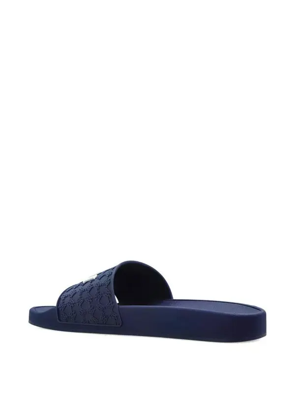 Amiri Pattern Logo-detail Slides - Blue