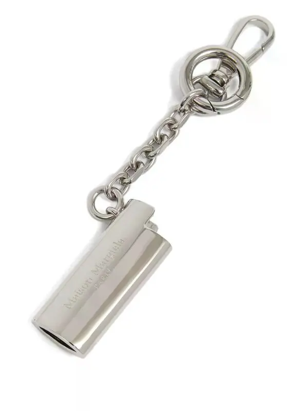 MAISON MARGIELA Lighter Case Keyring - Silver