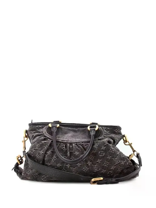 LOUIS VUITTON Neo Cabby Handbag Denim Gm Satchel
