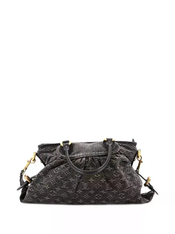 LOUIS VUITTON Neo Cabby Handbag Denim Gm Satchel
