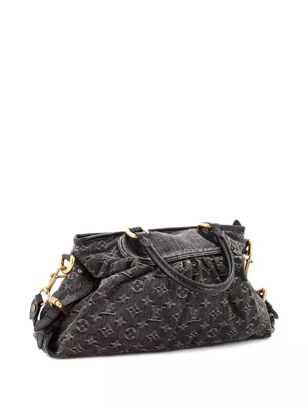 LOUIS VUITTON Neo Cabby Handbag Denim Gm Satchel
