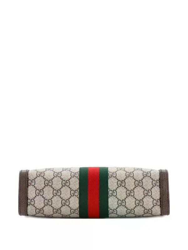 Gucci Ophidia Chain Shoulder Bag Gg Coated Canvas Small - Brown