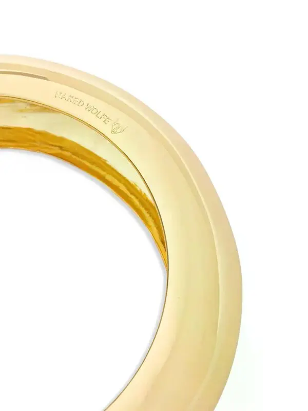NAKED WOLFE Dea Domed Bangle - Gold