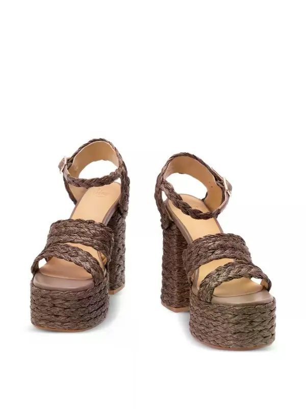 CastaÑer Platform Raffia Espadrilles
