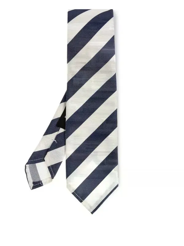 Dsquared2 Striped Pointed Tip Tie - Blue