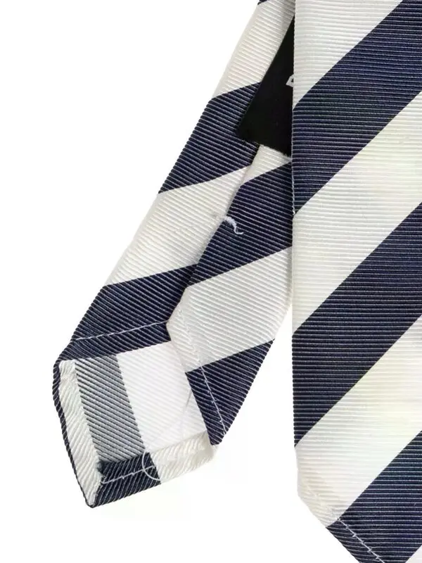 Dsquared2 Striped Pointed Tip Tie - Blue