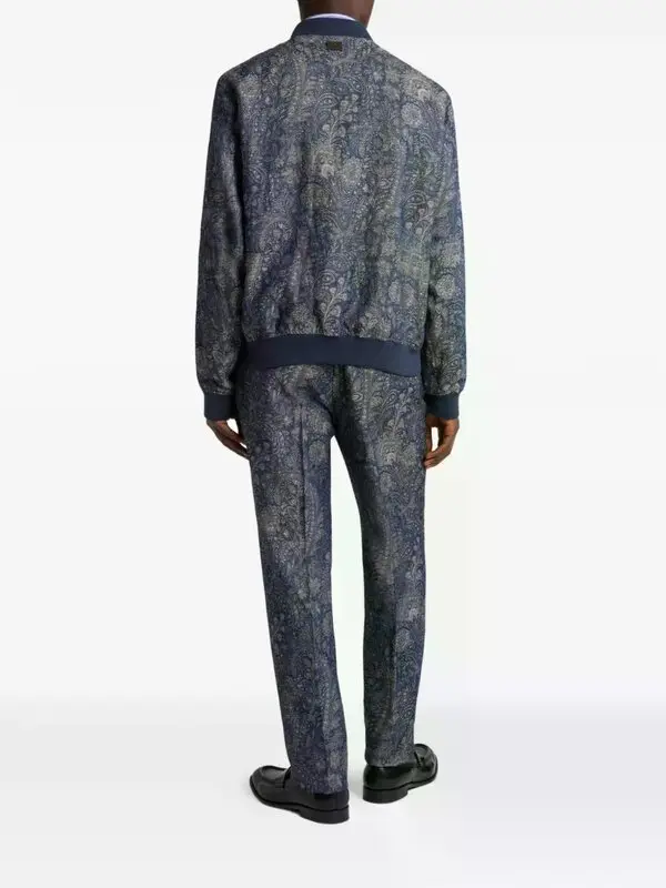 Etro Jacquard Paisley Bomber Jacket