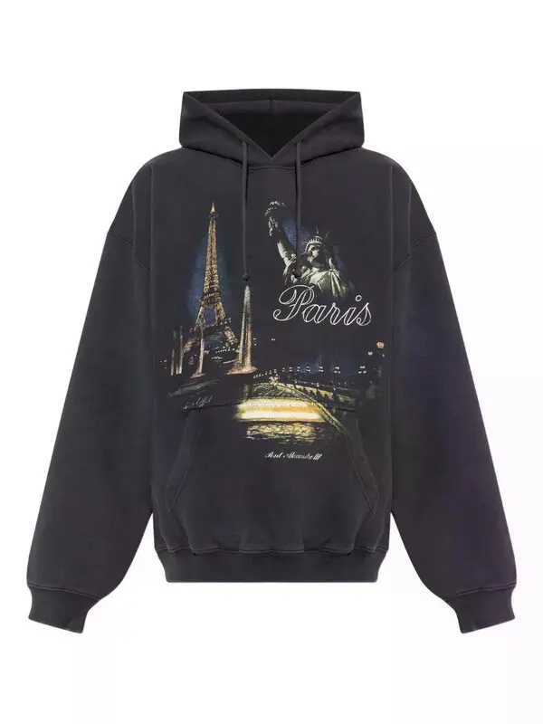 Vetements Graphic-print Hoodie - Black