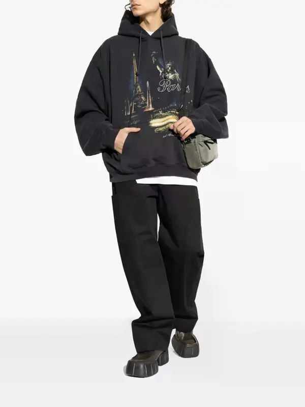 Vetements Graphic-print Hoodie - Black