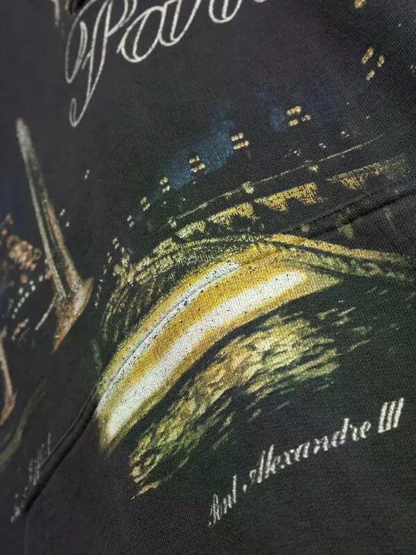 Vetements Graphic-print Hoodie - Black