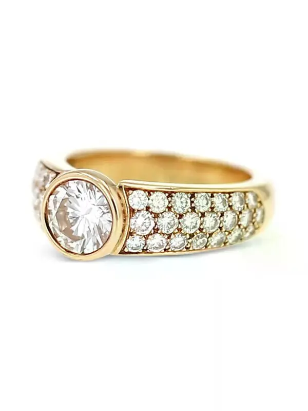 CARTIER 18k Yellow And Diamond Ring