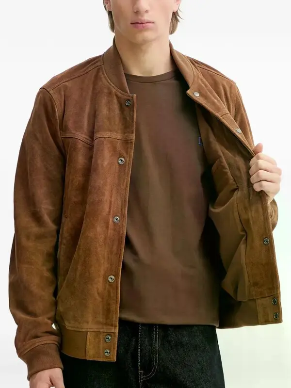 ALLSAINTS Buttoned Leather Jacket