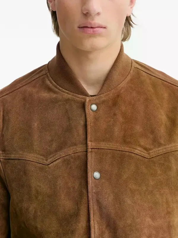 ALLSAINTS Buttoned Leather Jacket