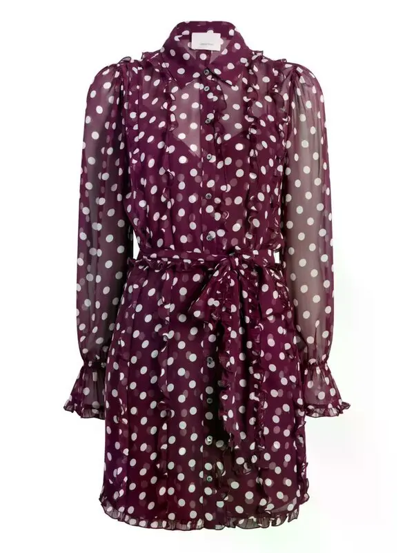 Cinq À Sept Polka Dot Mini Dress