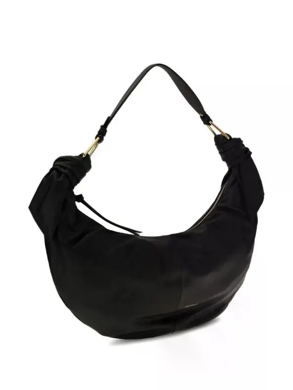 COCCINELLE Large Furoshiki Shoulder Bag With Knotted Detail - Black