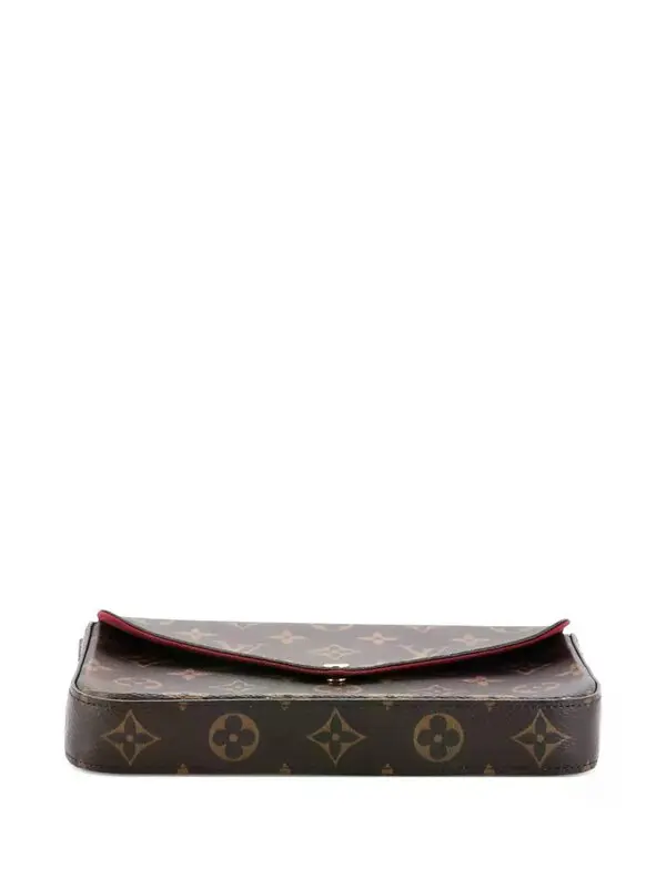 LOUIS VUITTON Felicie Pochette Monogram Canvas Crossbody Bag - Brown