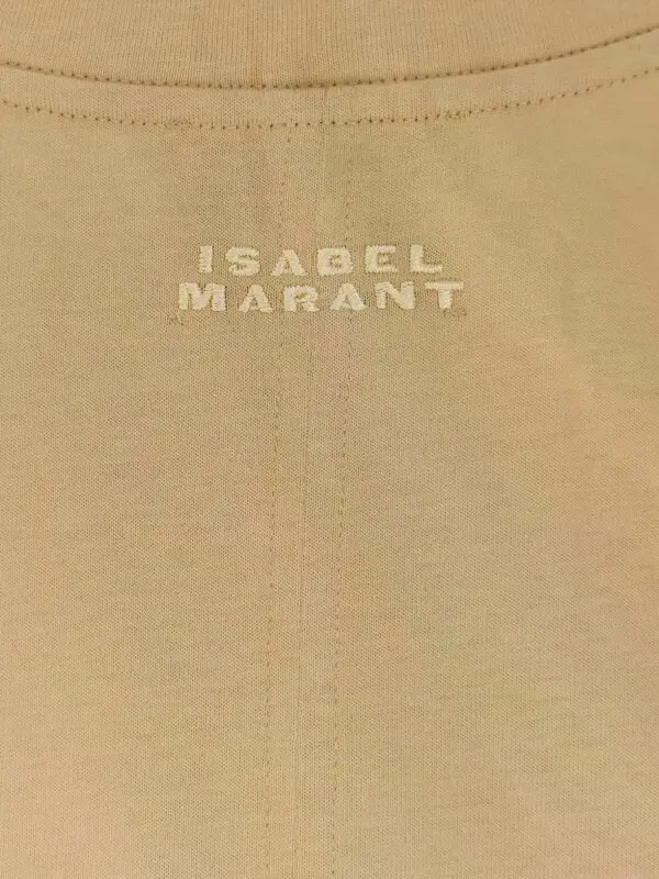 Isabel Marant Étoile Round Neck Short Sleeve T-shirt With Structured Shoulders