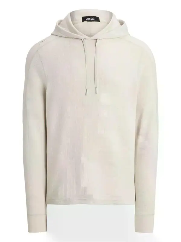 Rlx Ralph Lauren Waffle-knit Drawstring Hoodie