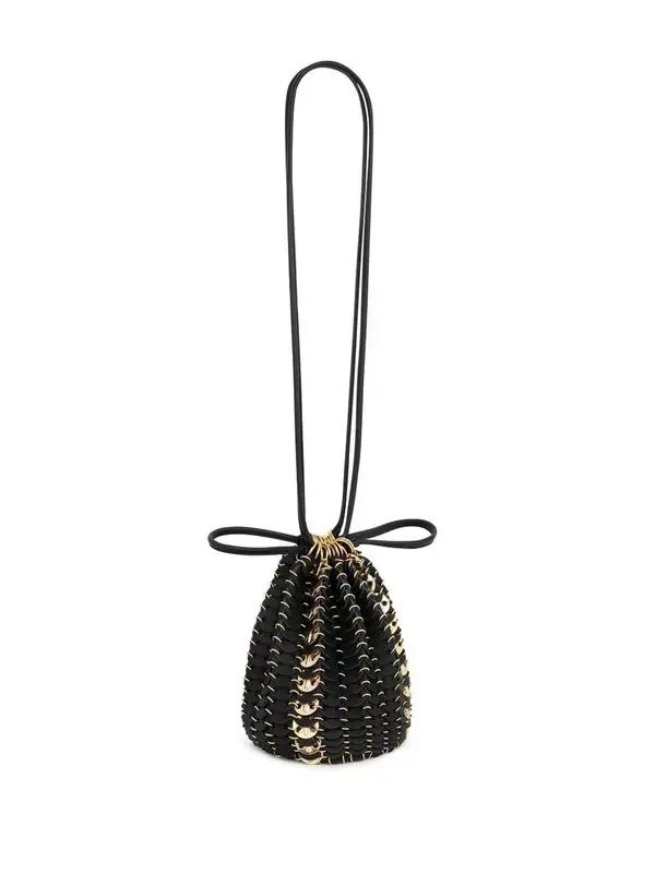 Rabanne Iconic Discs Bucket Flip Bag