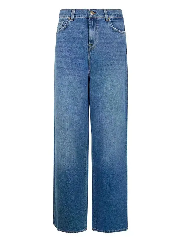 7 For All Mankind Distressed Five-pocket Jeans