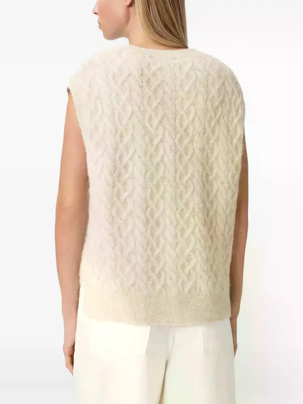 ALLSAINTS Cable Knit Sleeveless Vest