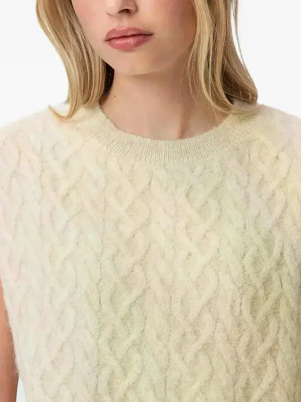 ALLSAINTS Cable Knit Sleeveless Vest