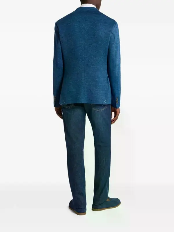 Etro Single-breasted Blazer - Blue